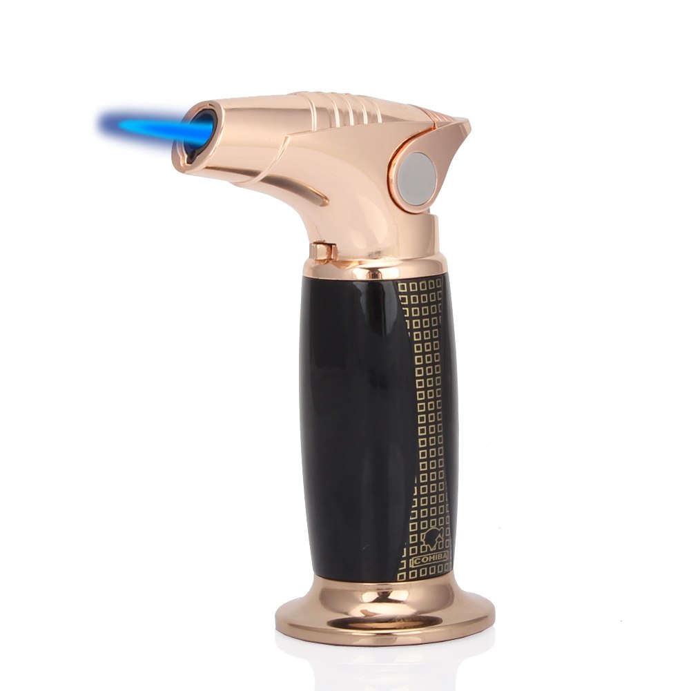 Metal Pistol Jet Flame Cigar Lighter Windproof Butane Torch With Gift ...